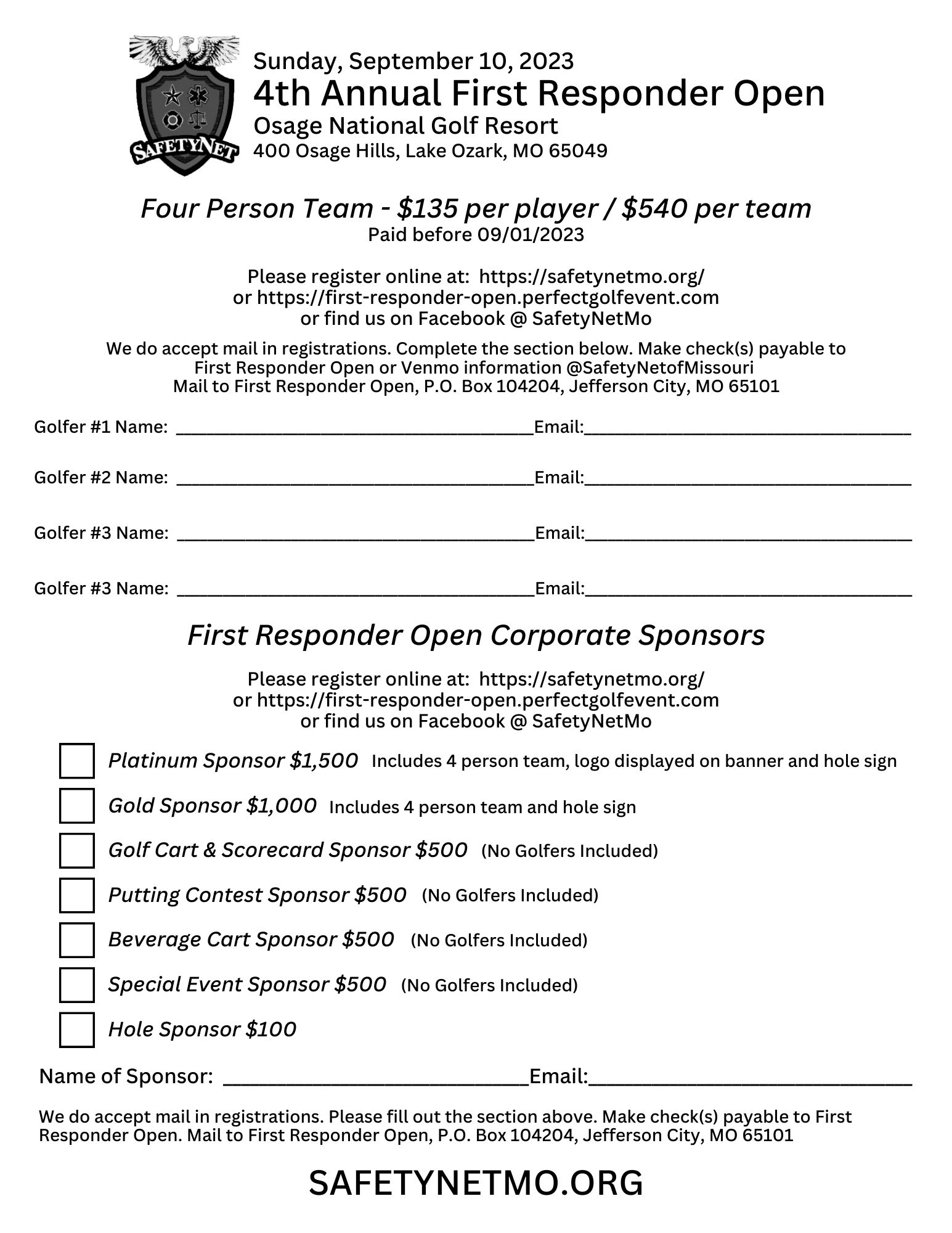 Upcoming Events - SafetyNet of Missouri